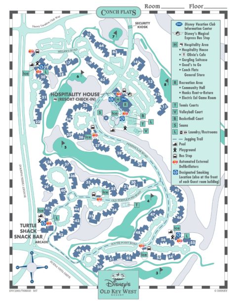 Old Key West Resort Map | Magical Journeys